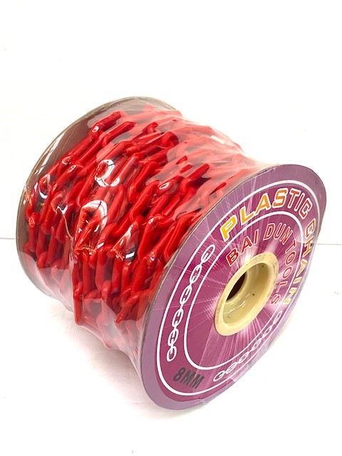 Plastic Chain Red(6mmx50Mtr) | EC Industrial Parts