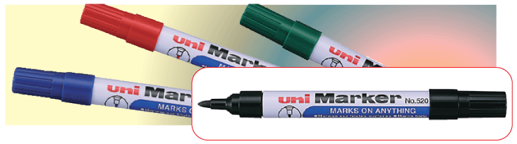 Uni-520 Permanent Marker | EC Industrial Parts